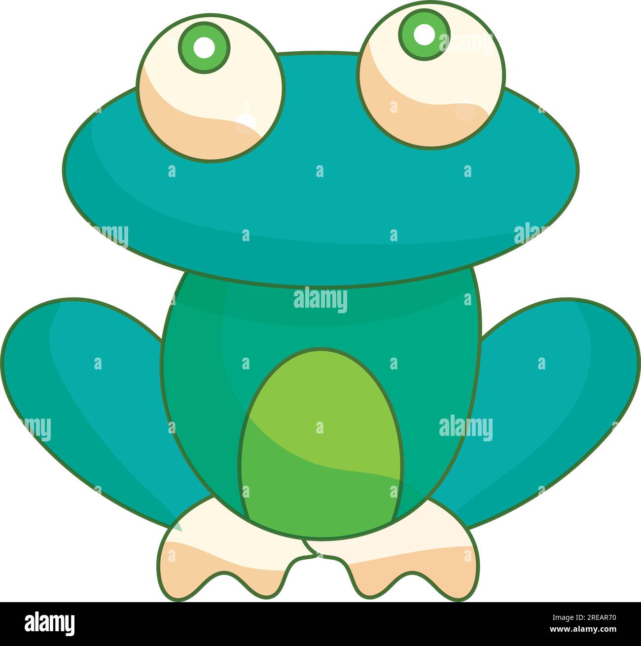 Isolated colored cute frog animal Vector Stock Vector Image & Art - Alamy