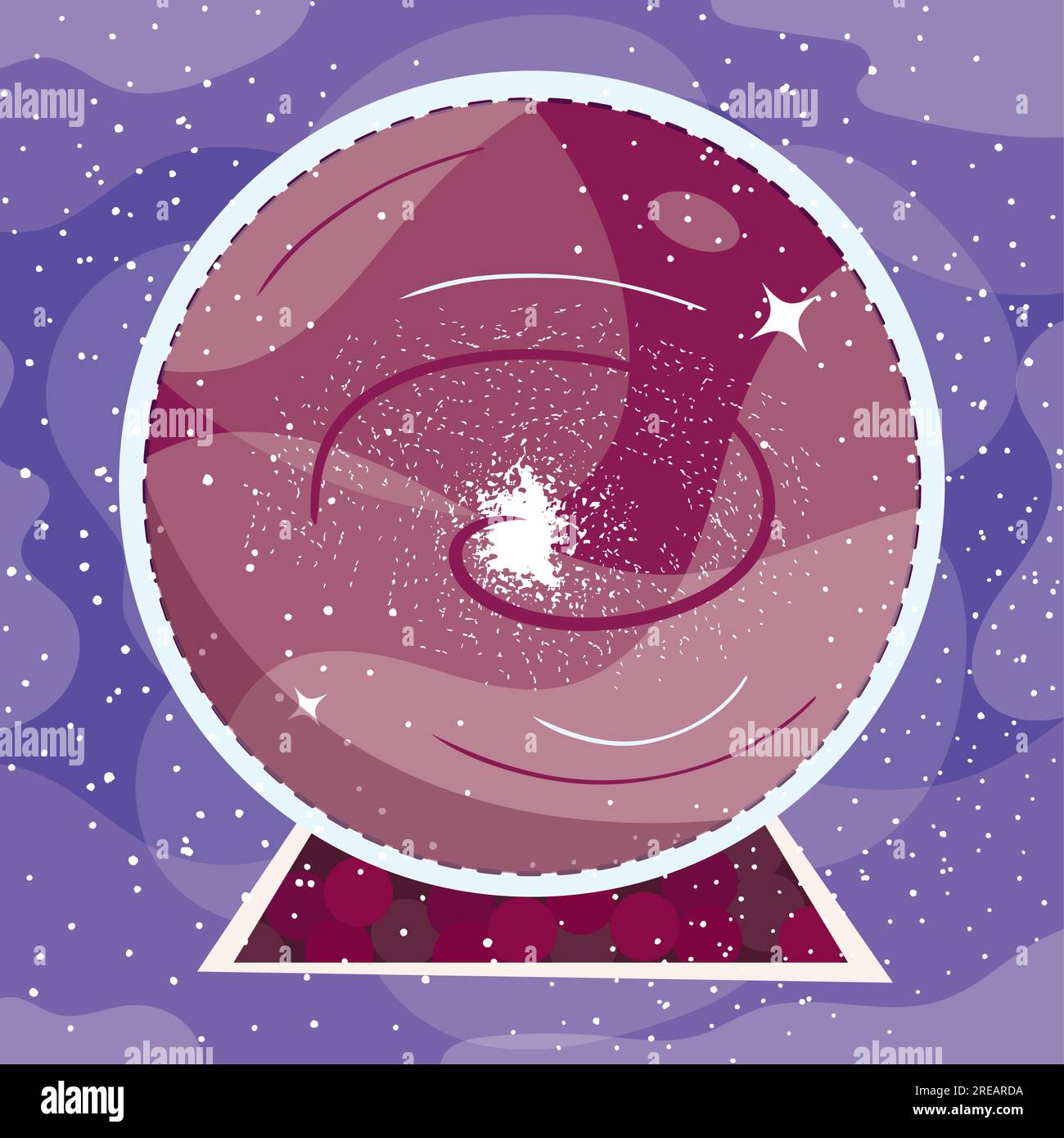 Isolated colored abstract crystal ball Vector Stock Vector Image & Art ...