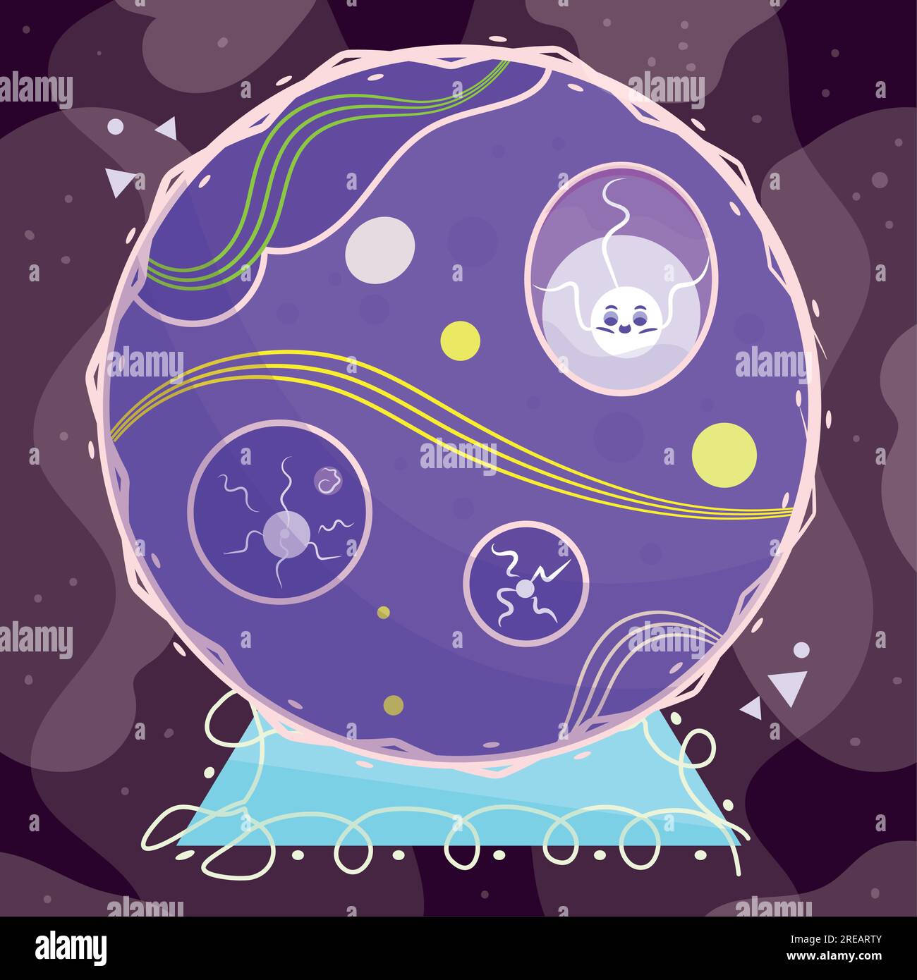Crystal orb space Stock Vector Images - Alamy