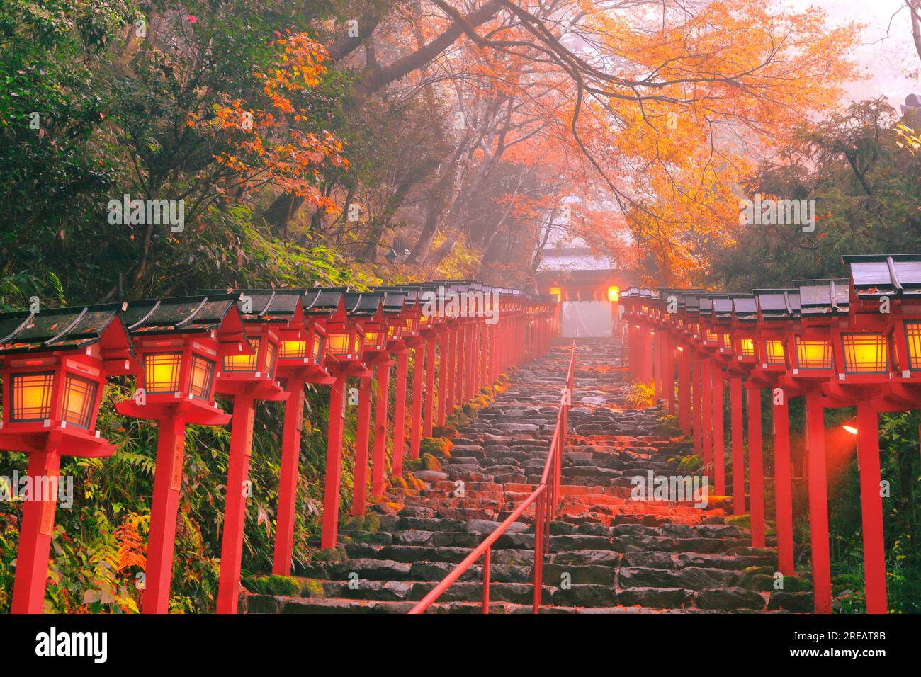 Shrine in the fog hi-res stock photography and images - Alamy