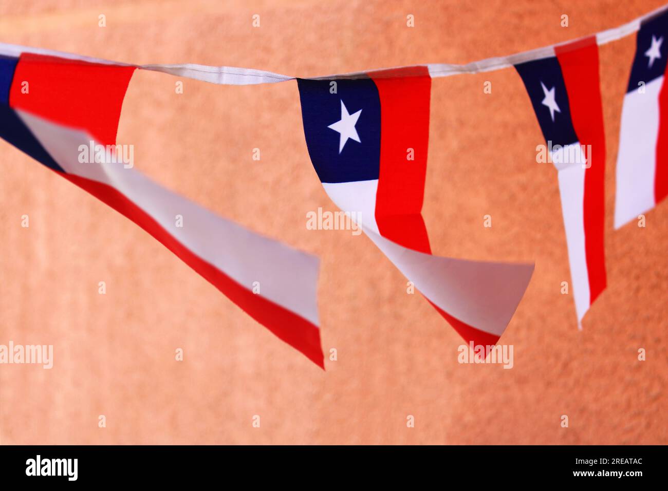Garland chile national flags hi-res stock photography and images - Alamy