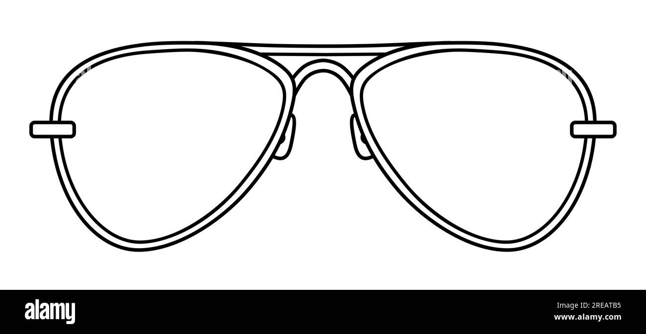 Aviator sunglasses and vintage Black and White Stock Photos & Images ...
