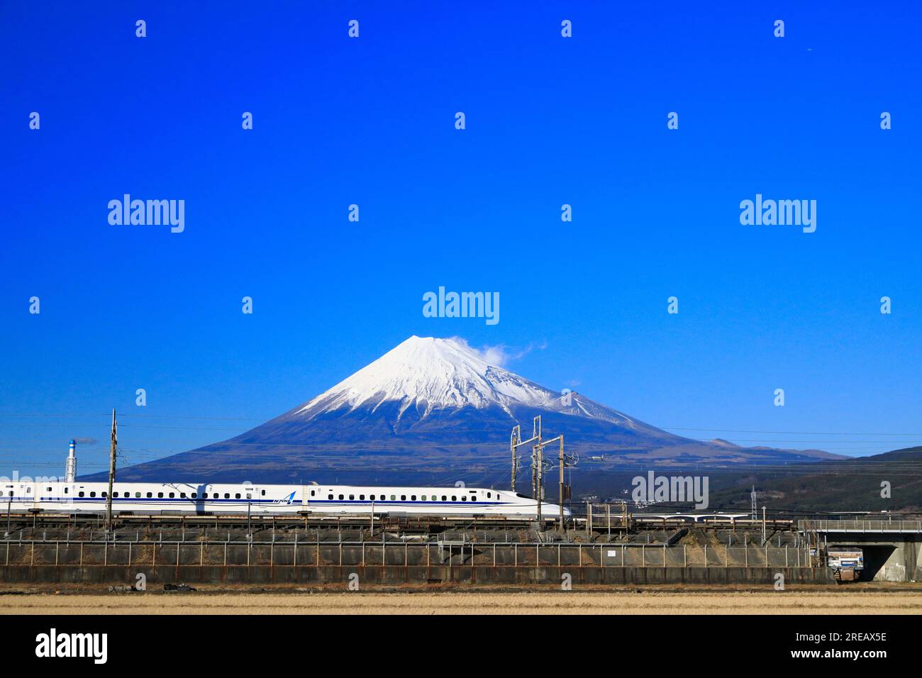 Fuji and Tokaido Shinkansen Stock Photo - Alamy