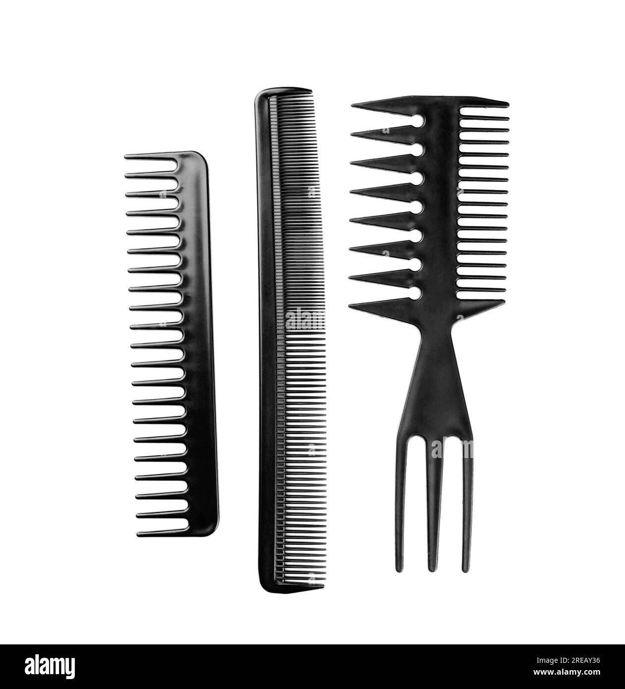 Combing hair plastic Black and White Stock Photos & Images - Alamy