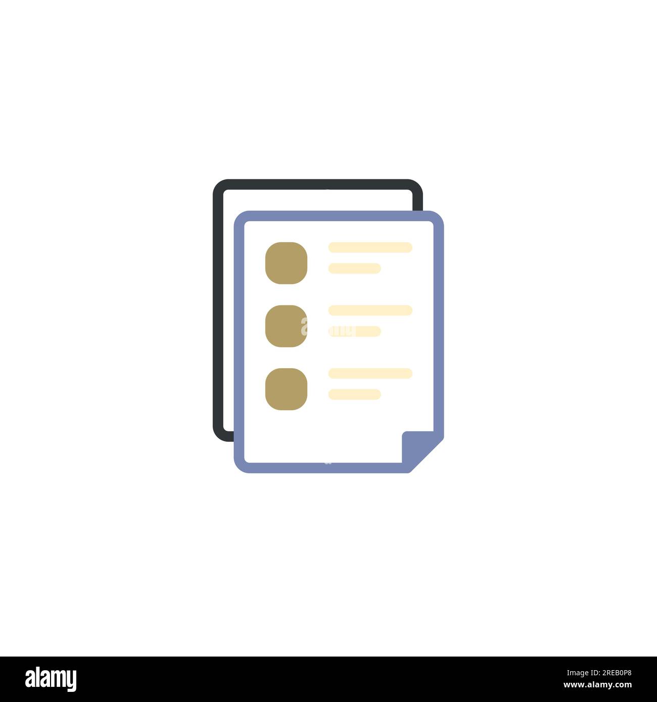 Managing and Tracking Documents with Survey Tracklist Stock Vector ...