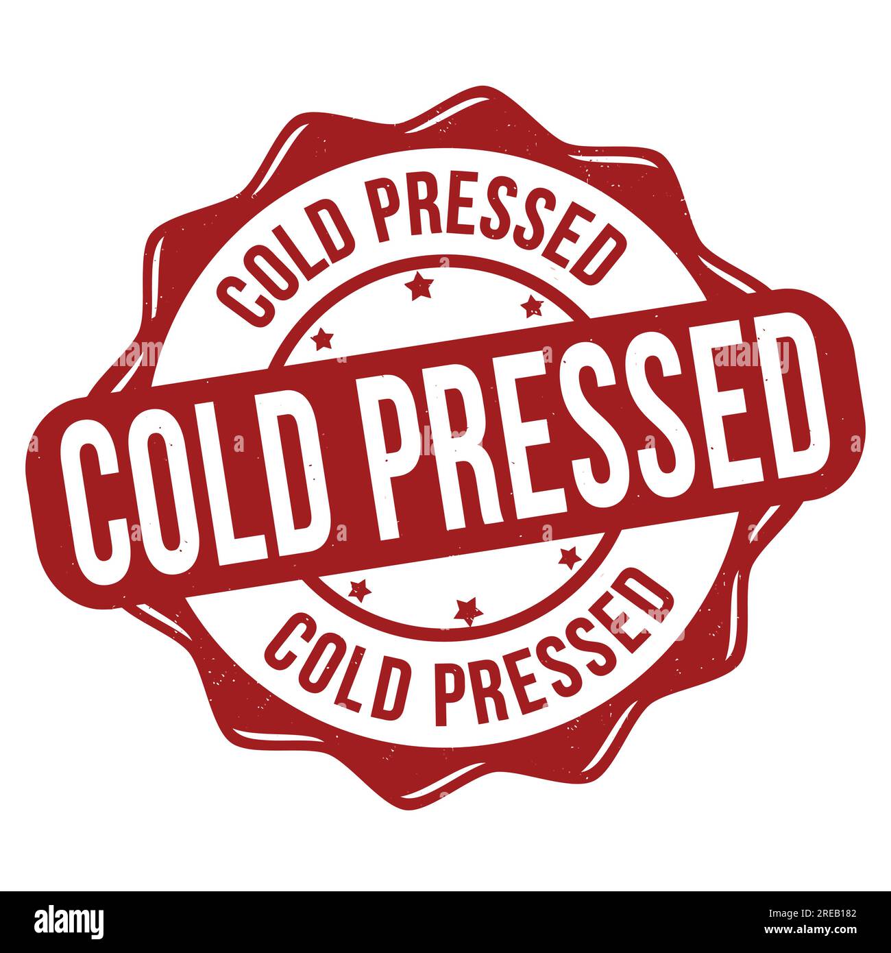 Cold pressed grunge rubber stamp on white background, vector ...