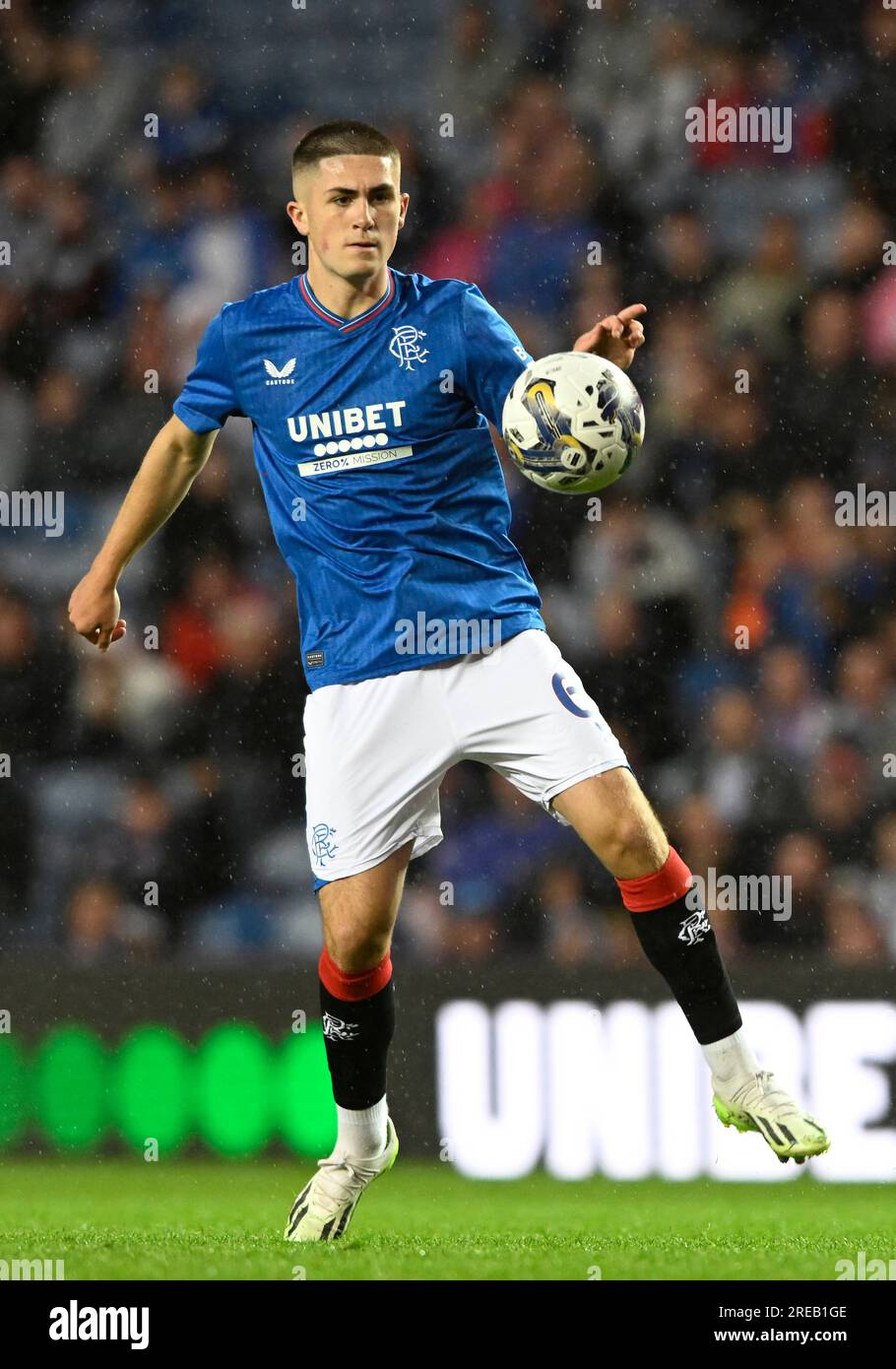 Glasgow, UK. 26th July, 2023. Bailey Rice of Rangers during the Pre ...