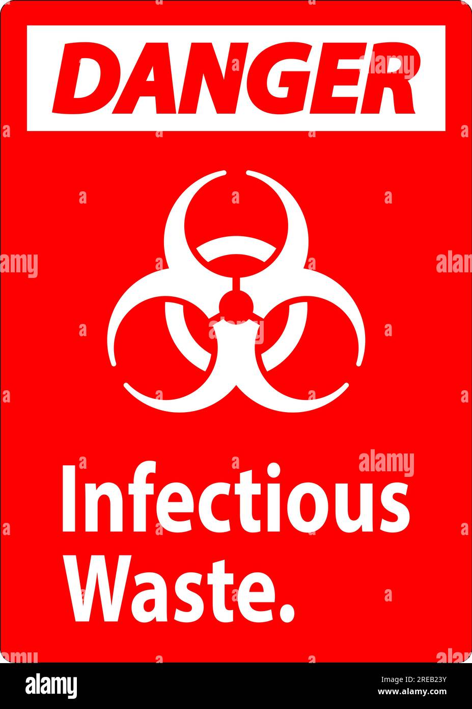 Danger Label Infectious Waste Sign Stock Vector Image & Art - Alamy