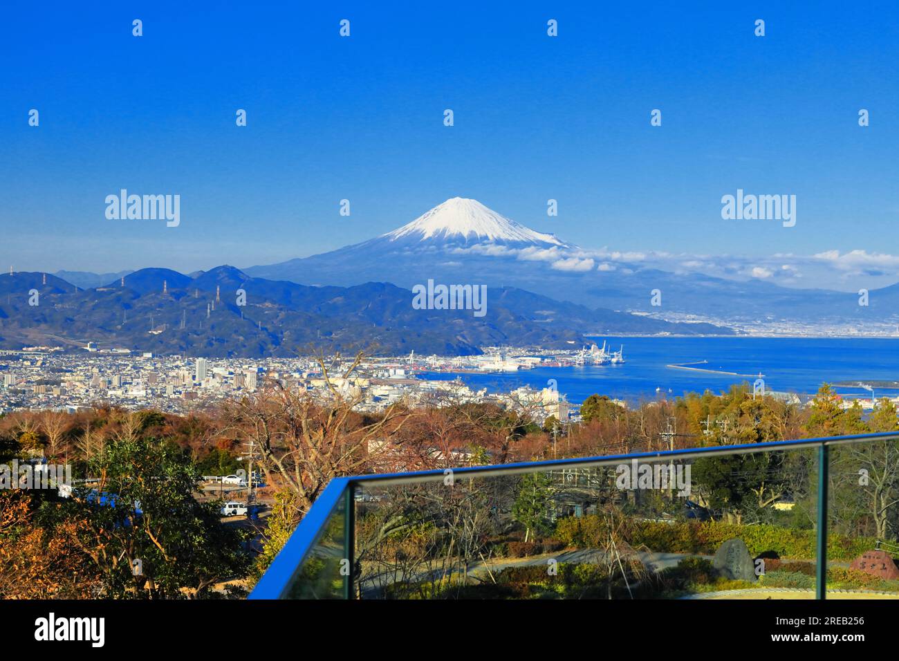 Nihondaira Yume Terrace and Mt Stock Photo - Alamy