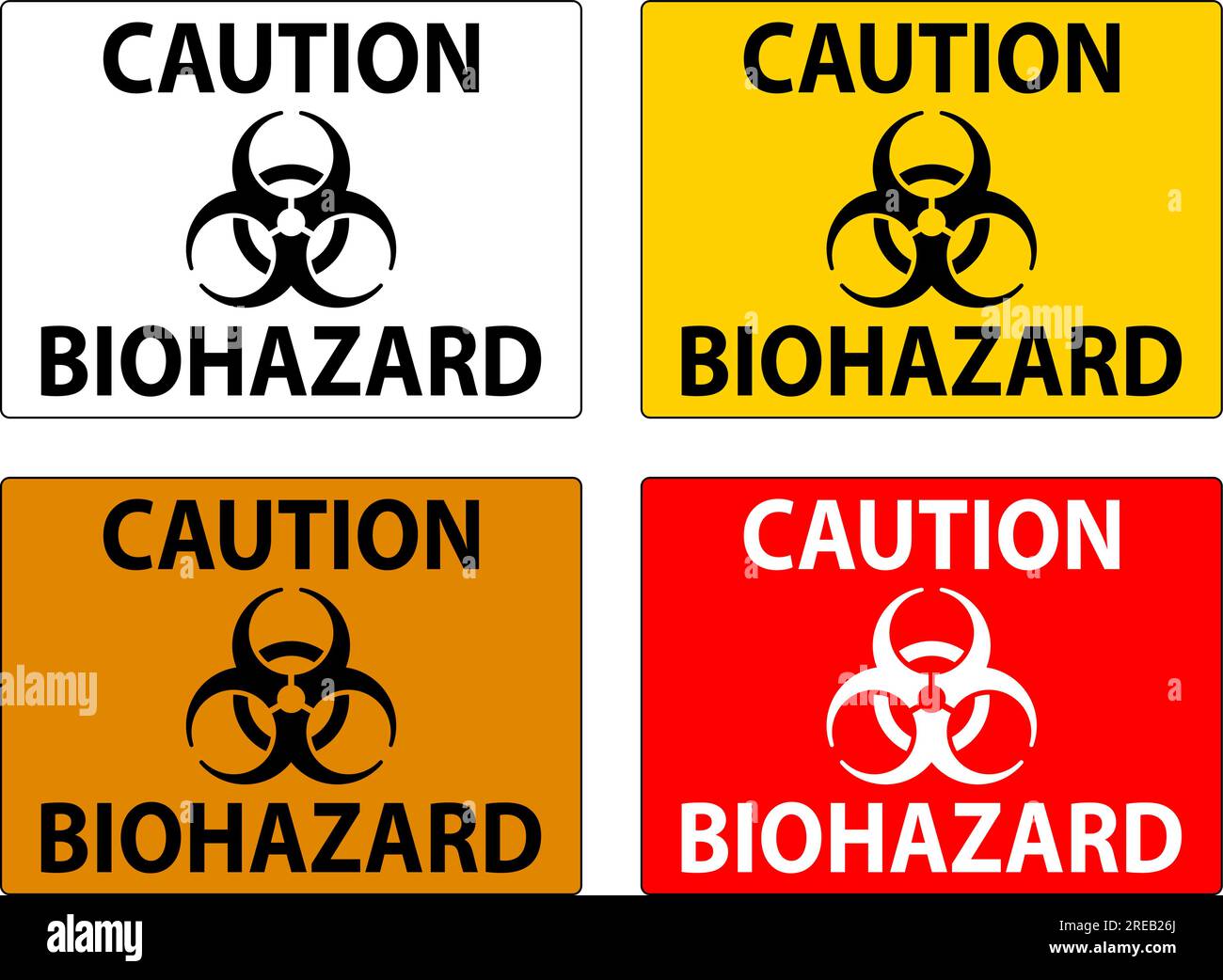 Biohazard Sign, Caution Biohazard Sign Stock Vector Image & Art - Alamy