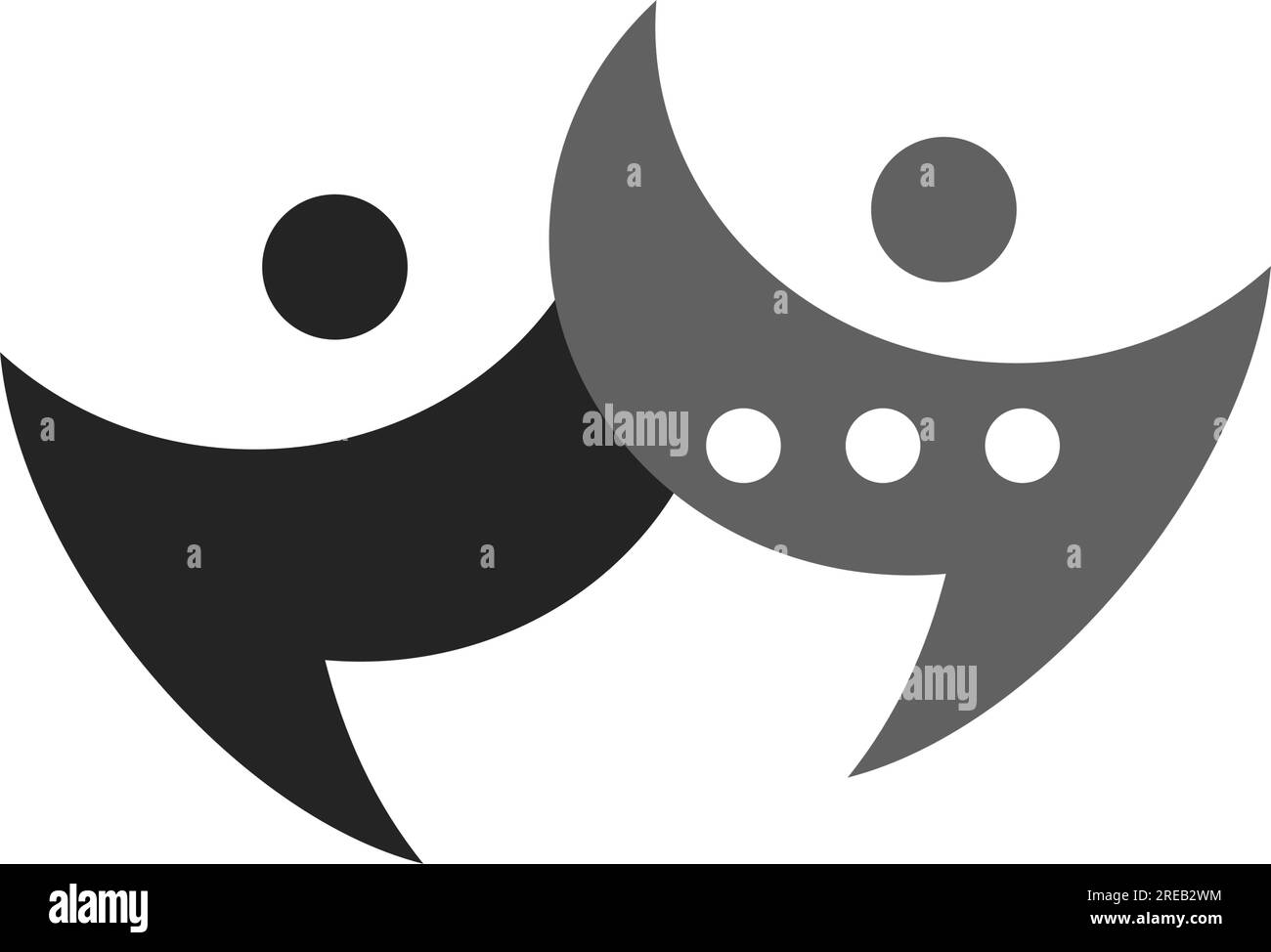 communication logo template. Icon Illustration Brand Identity. Isolated ...