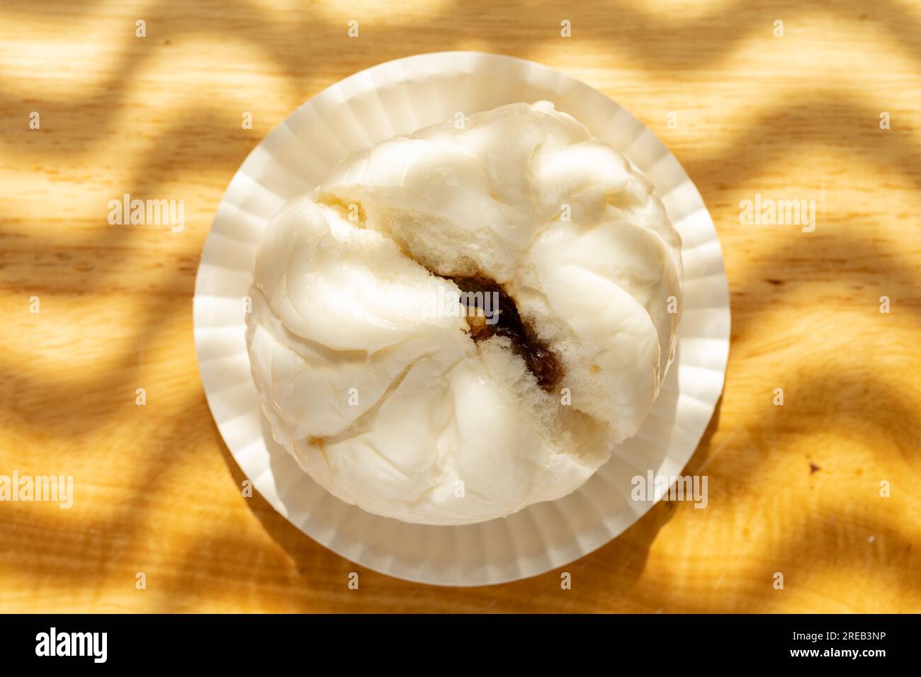 top view traditional Chinese bun in a sunny morning Stock Photo - Alamy