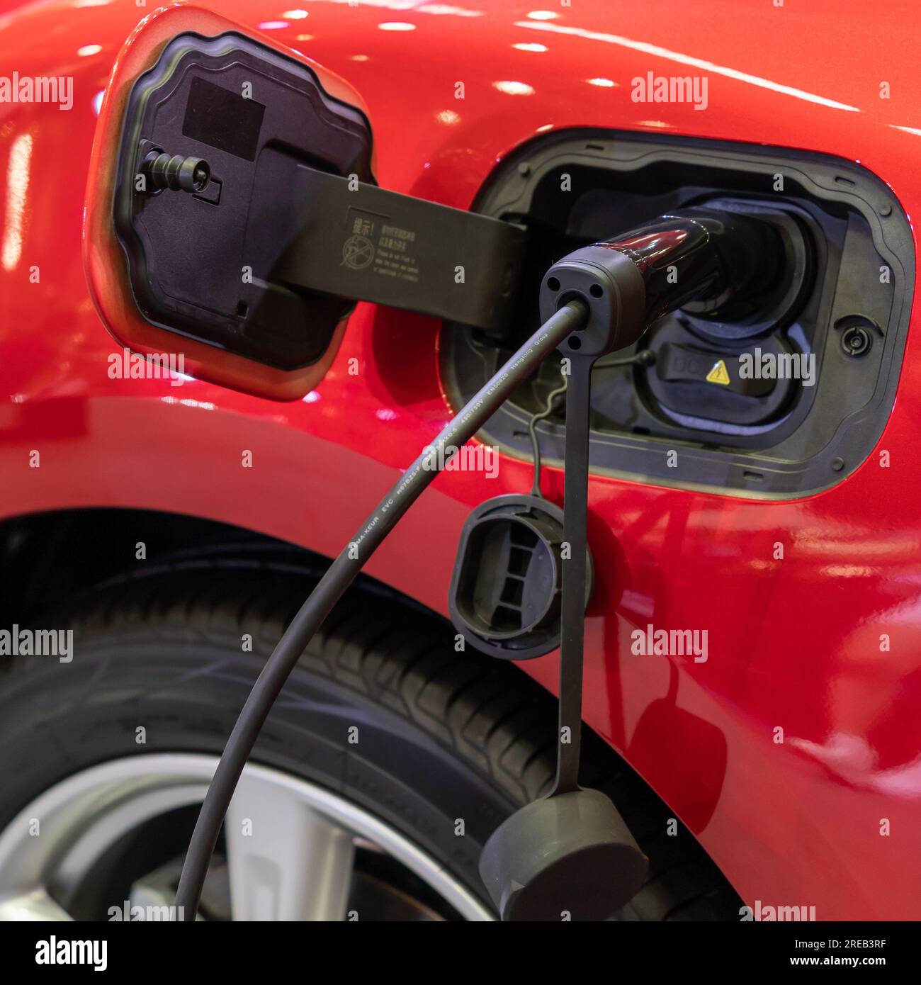 Serdang, Malaysia - May 5,2023 : Ev charging for New Ora Good Cat's car ...