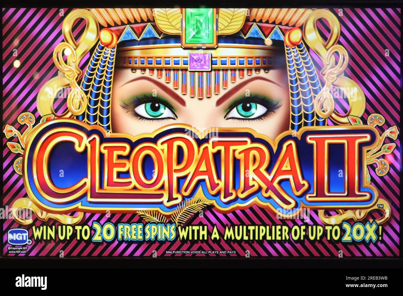 Arcade Slot machine illuminated header panel with stylised graphics ...