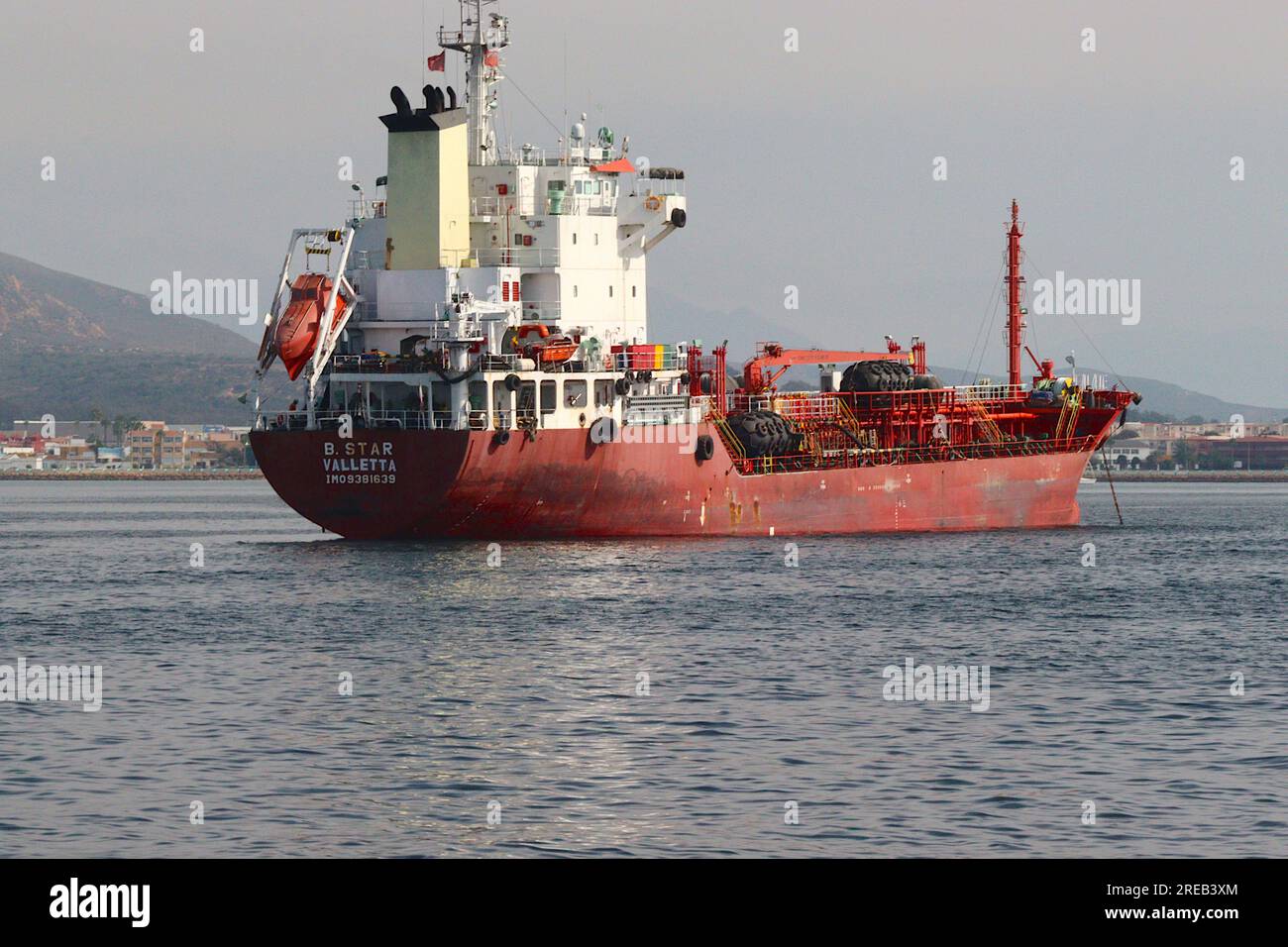 The “B. Star “ a small 5,700 ton oil tanker built in 2009, operating ...