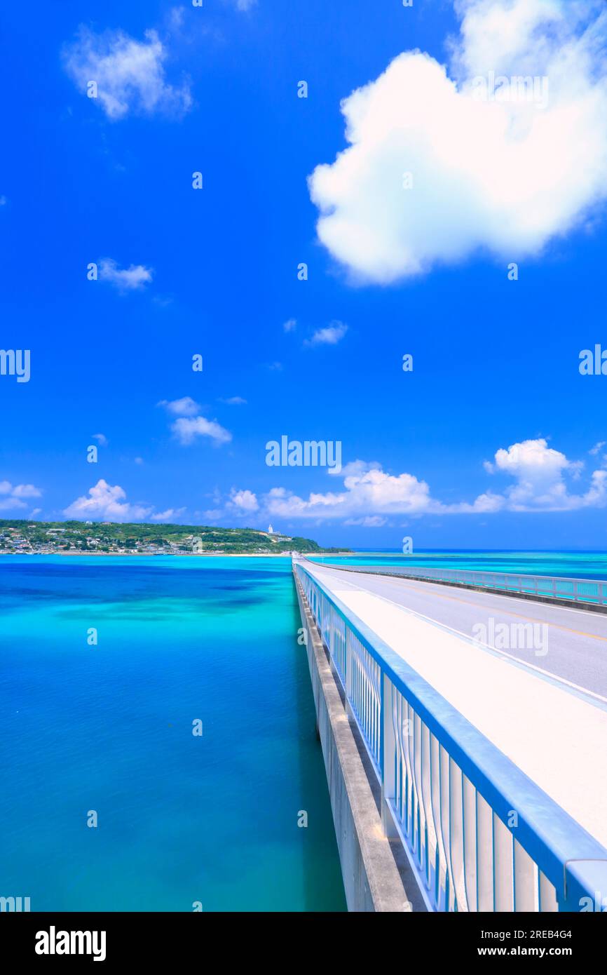 Kouri Island and Kouri Ohashi Bridge Stock Photo - Alamy