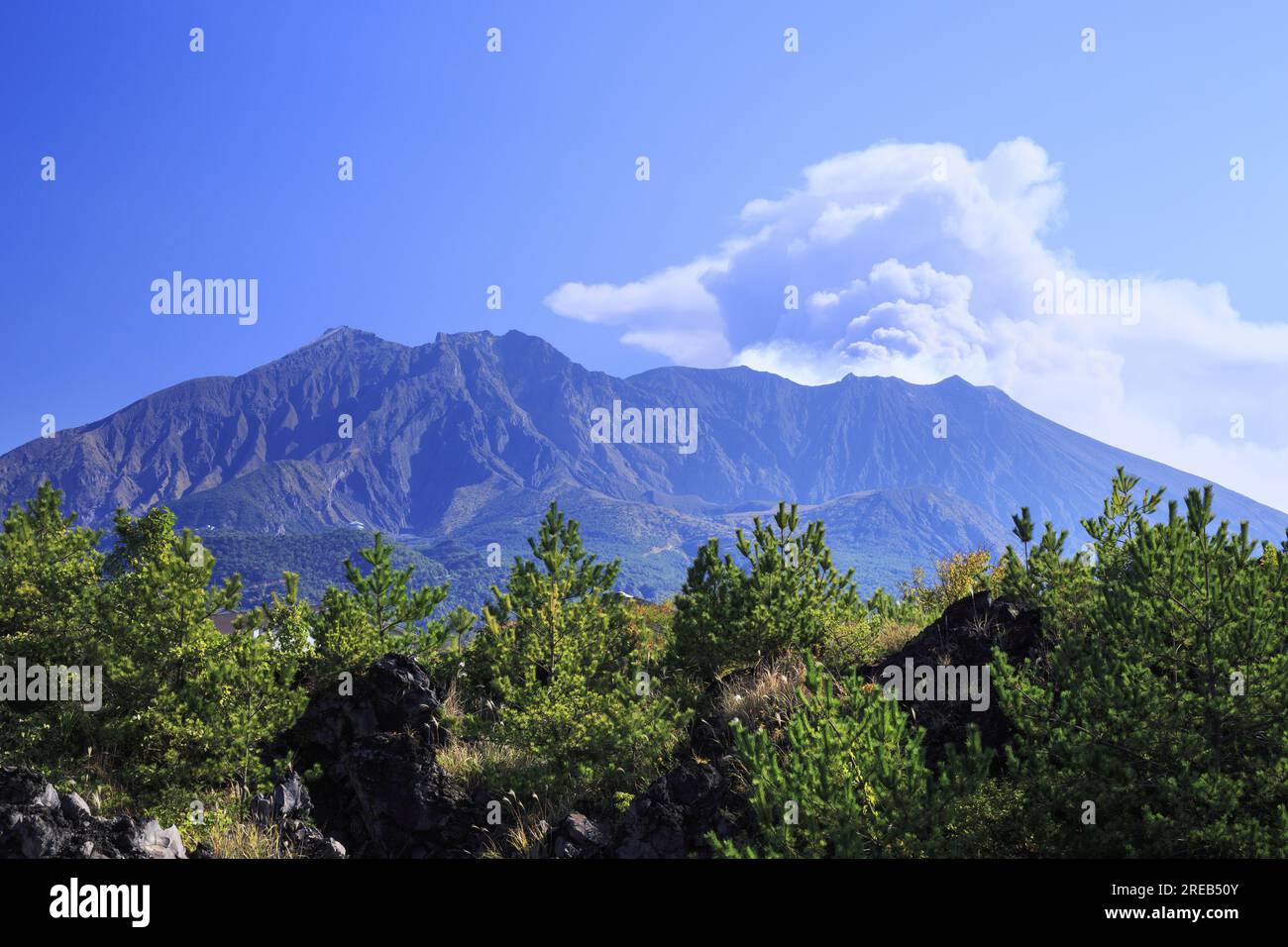 Japan volcano lava hi-res stock photography and images - Alamy