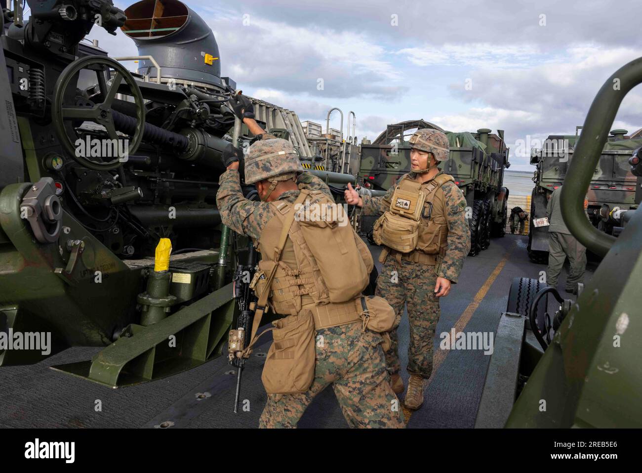 U.S. Marines with Battalion Landing Team 2/1, 31st Marine Expeditionary ...