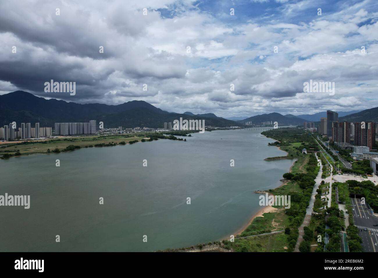 **CHINESE MAINLAND, HONG KONG, MACAU AND TAIWAN OUT** Aerial photo ...