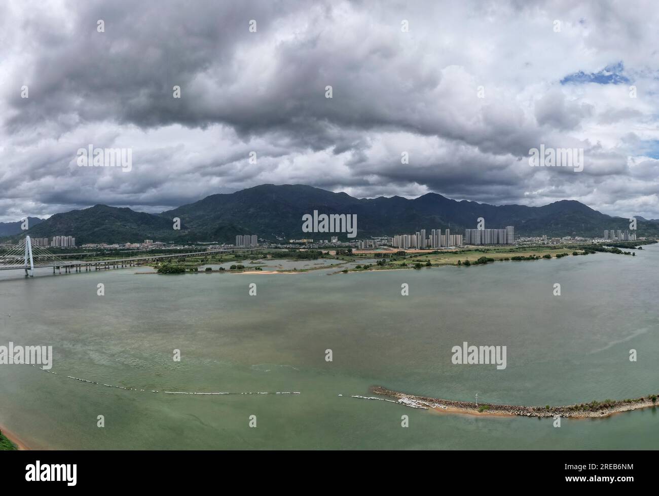 **CHINESE MAINLAND, HONG KONG, MACAU AND TAIWAN OUT** Aerial photo ...