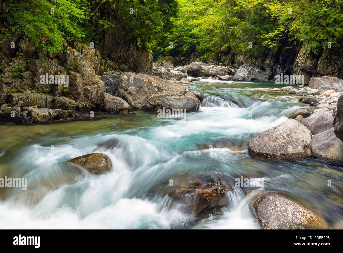 Atera Valley in Fresh Green Stock Photo - Alamy