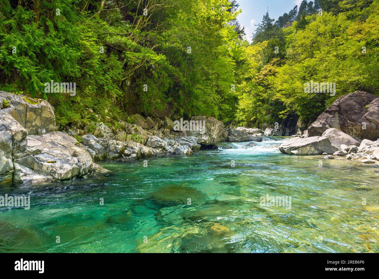 Atera Valley in Fresh Green Stock Photo - Alamy