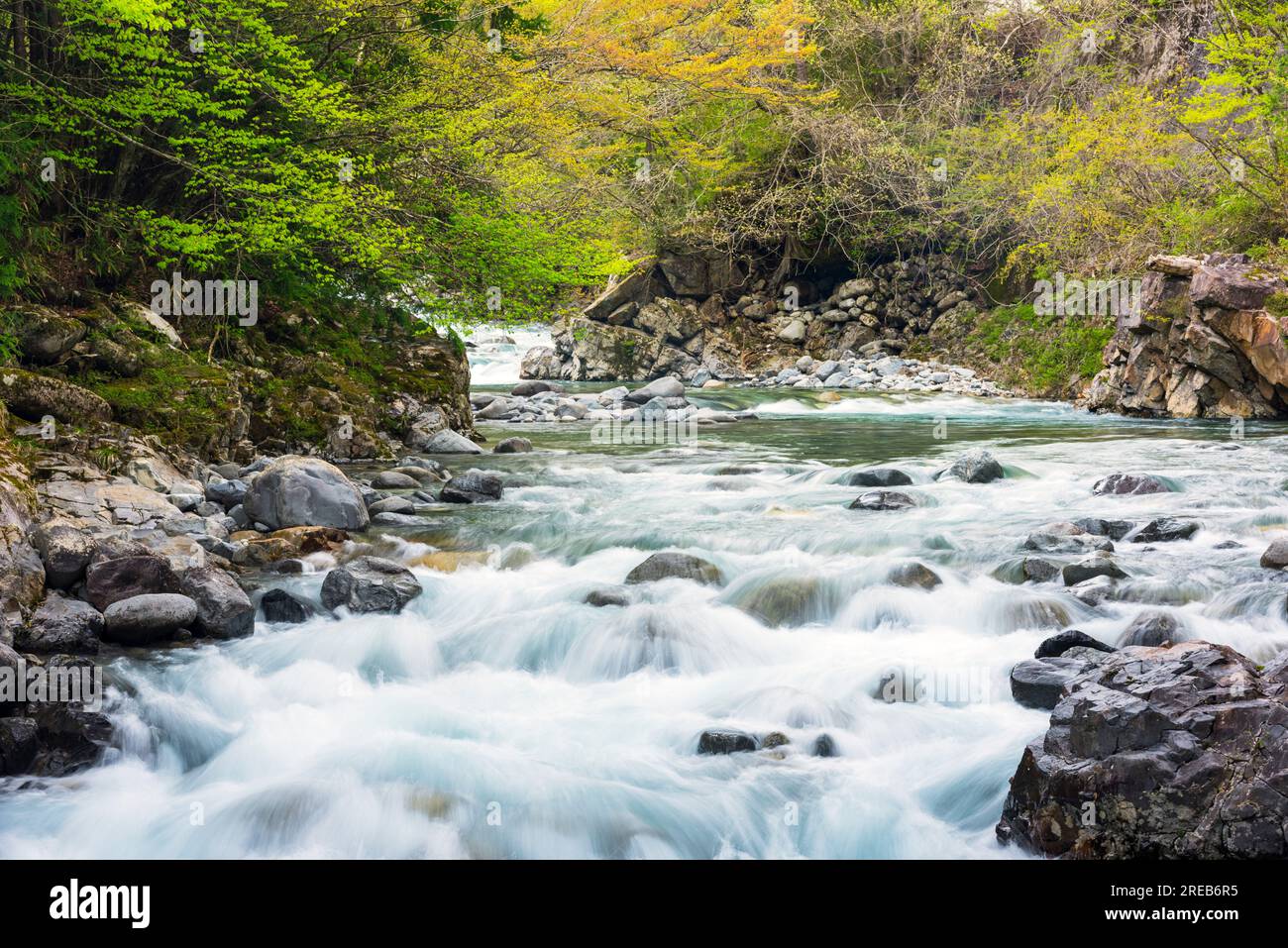 Atera Valley in Fresh Green Stock Photo - Alamy