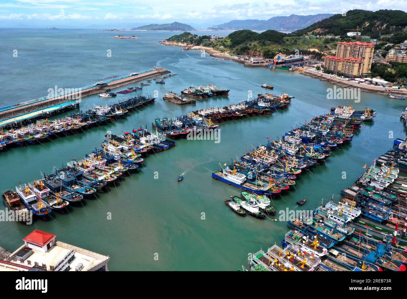 **CHINESE MAINLAND, HONG KONG, MACAU AND TAIWAN OUT** Aerial photo ...