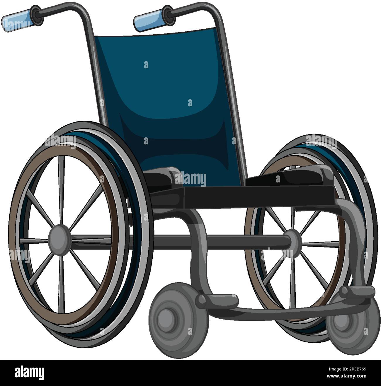 A Wheelchair on White Background illustration Stock Vector Image & Art ...
