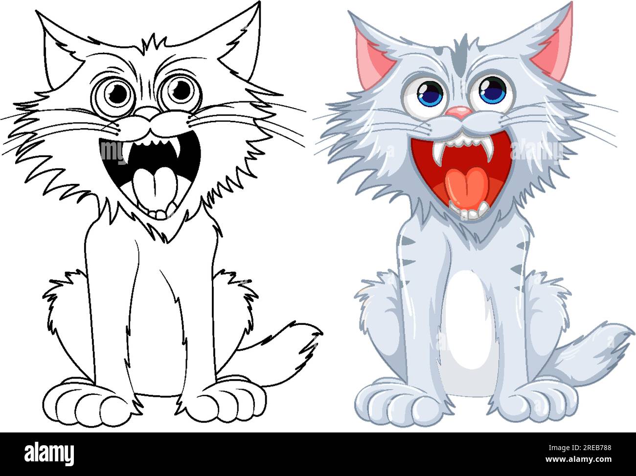 Menacing feline Stock Vector Images - Alamy