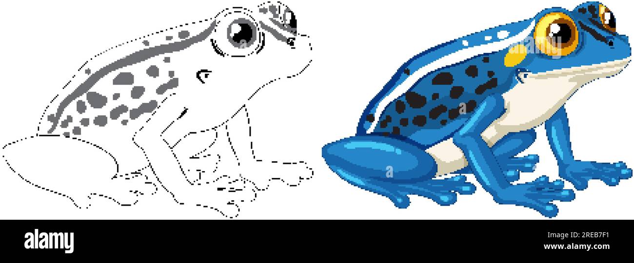 Blue Frog Clipart