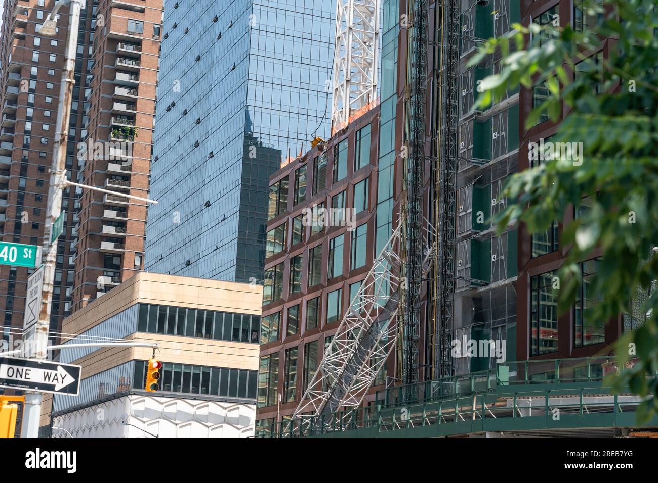 Emergency Services respond to a construction crane collapse after ...