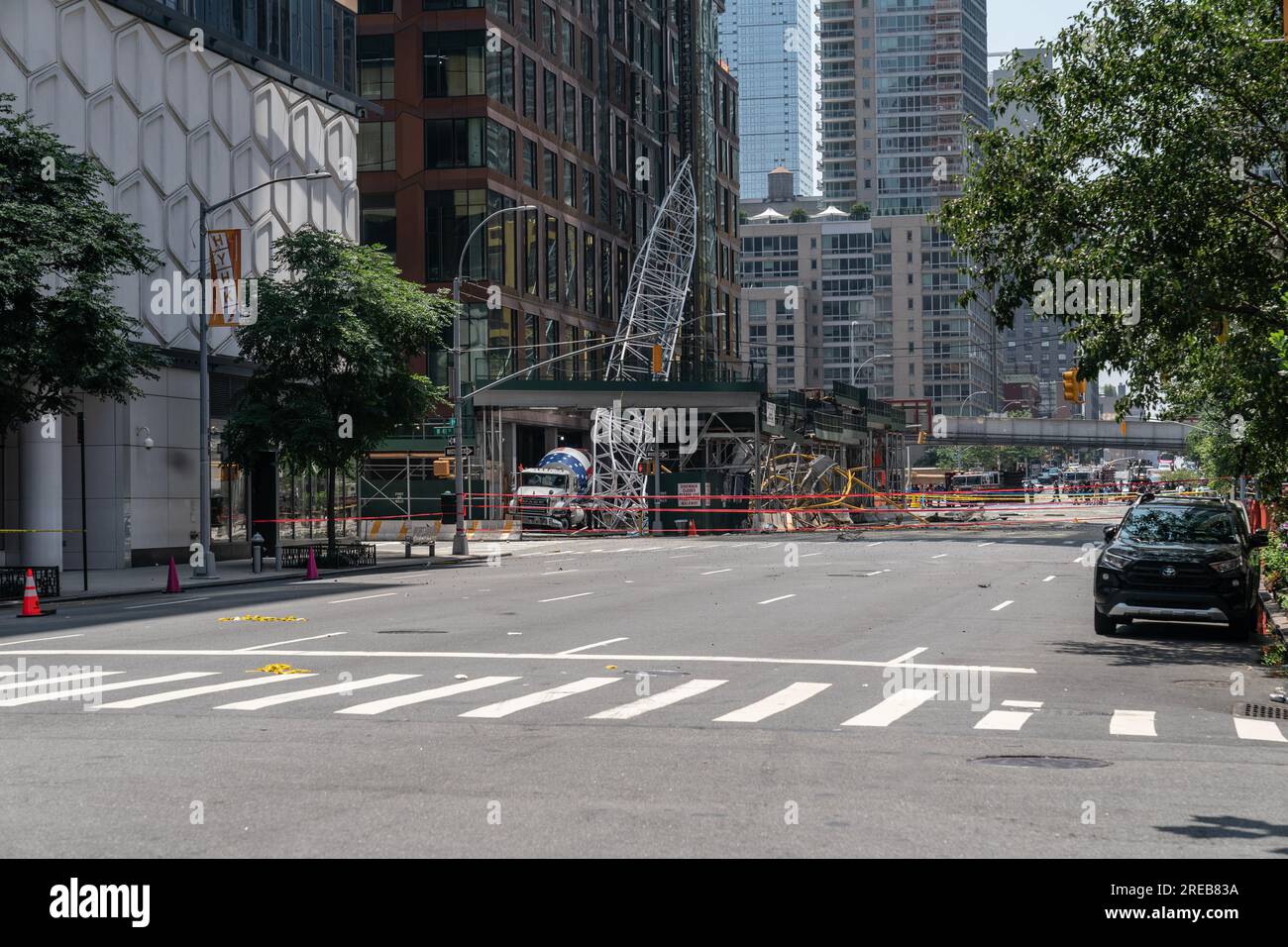 Emergency Services respond to a construction crane collapse after ...