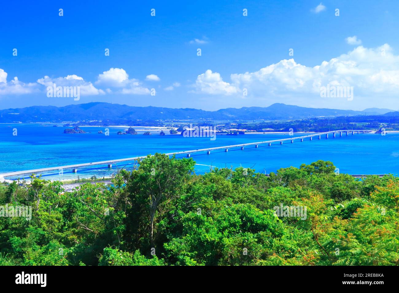 Kouri Bridge and Yagaji Island Stock Photo - Alamy