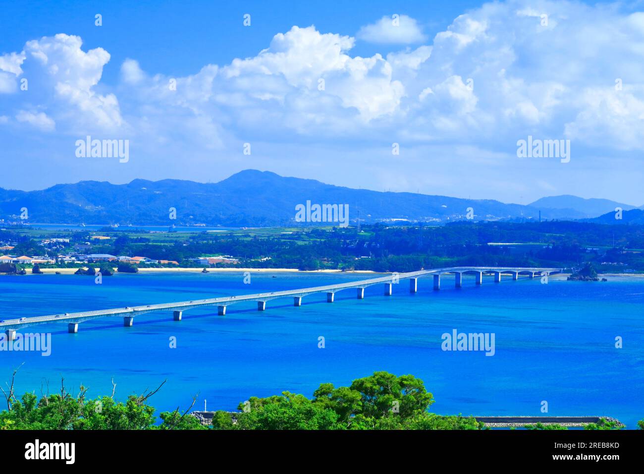 Kouri Bridge and Yagaji Island Stock Photo - Alamy
