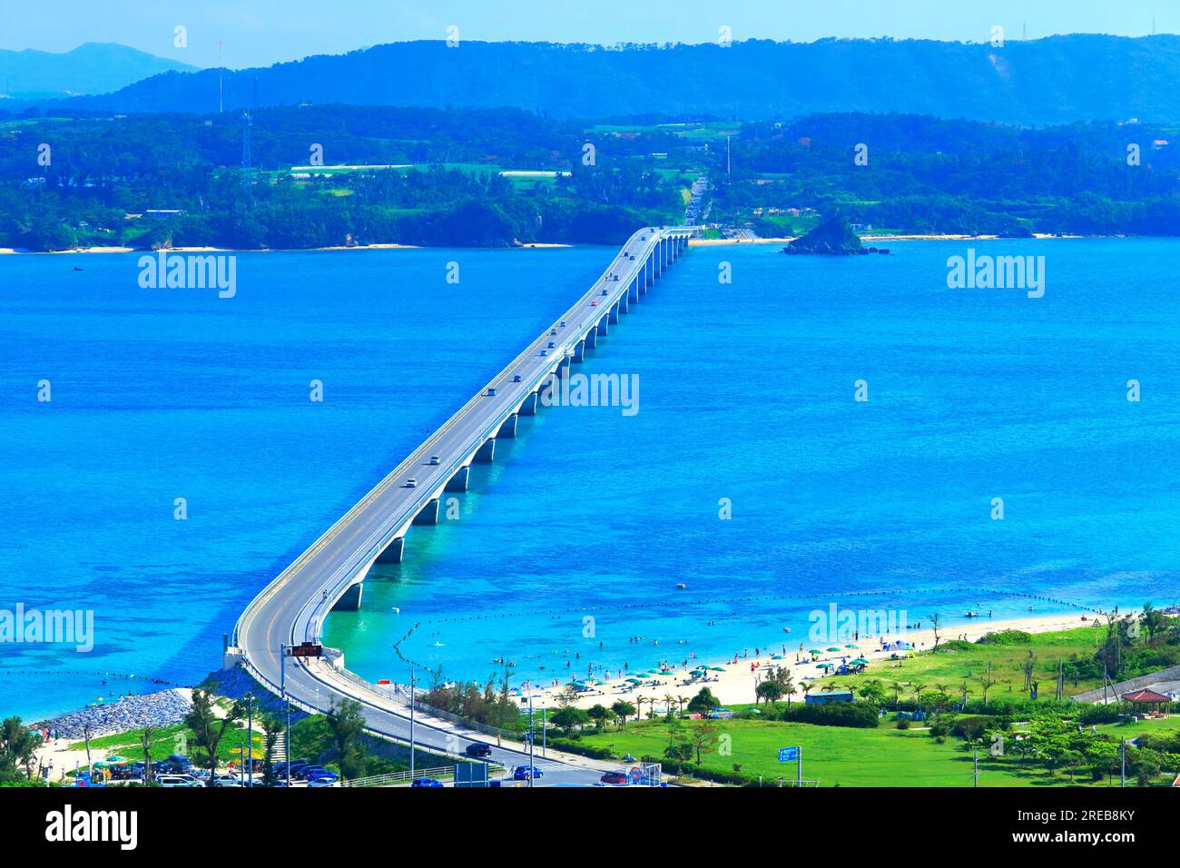 Okinawa beach kouri bridge hi-res stock photography and images - Alamy