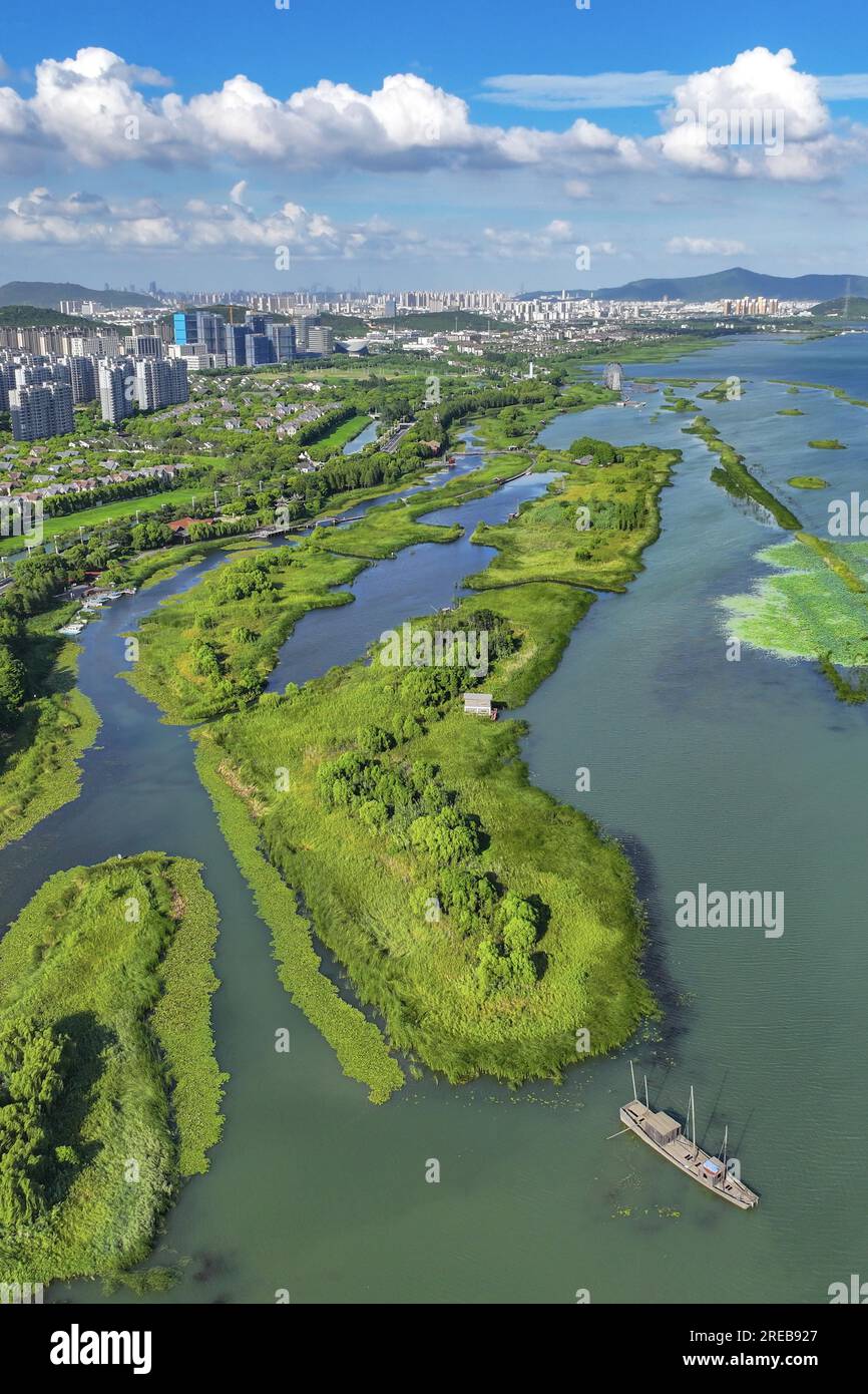 **CHINESE MAINLAND, HONG KONG, MACAU AND TAIWAN OUT** Aerial photo ...