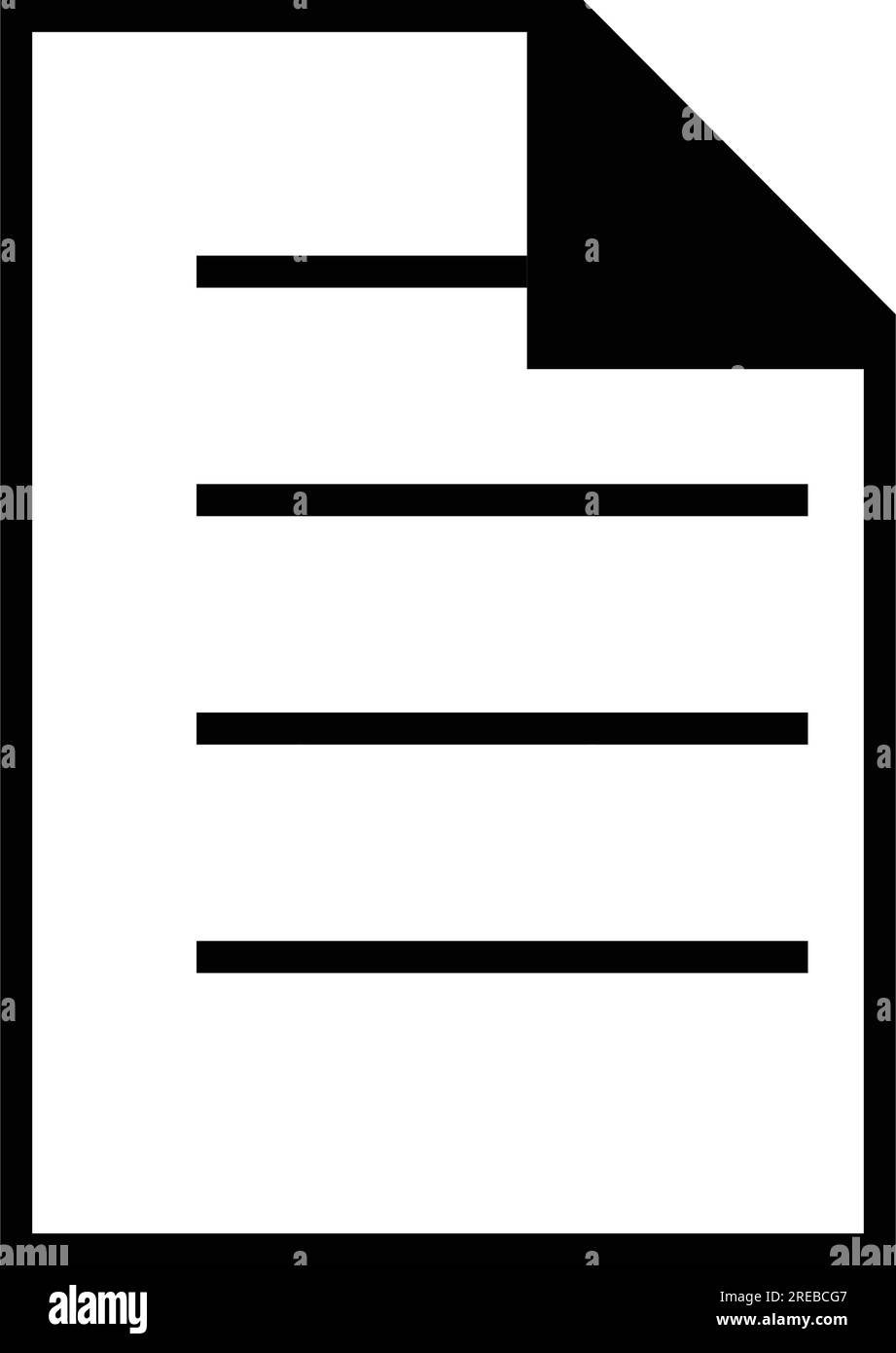 Document file icon line design template vector isolated Stock Vector Image & Art - Alamy