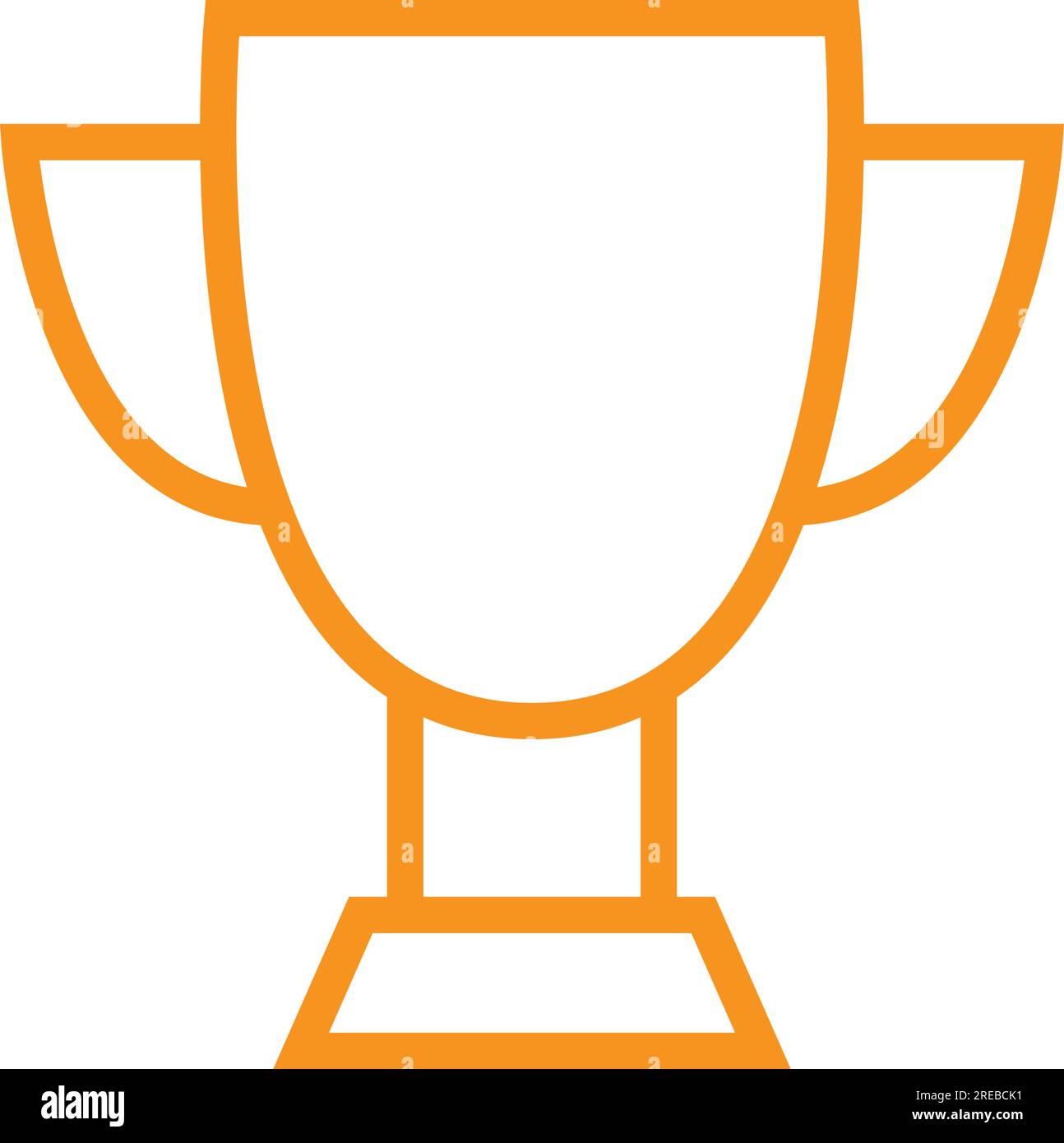 Trophy icon line design template vector isolated Stock Vector Image ...