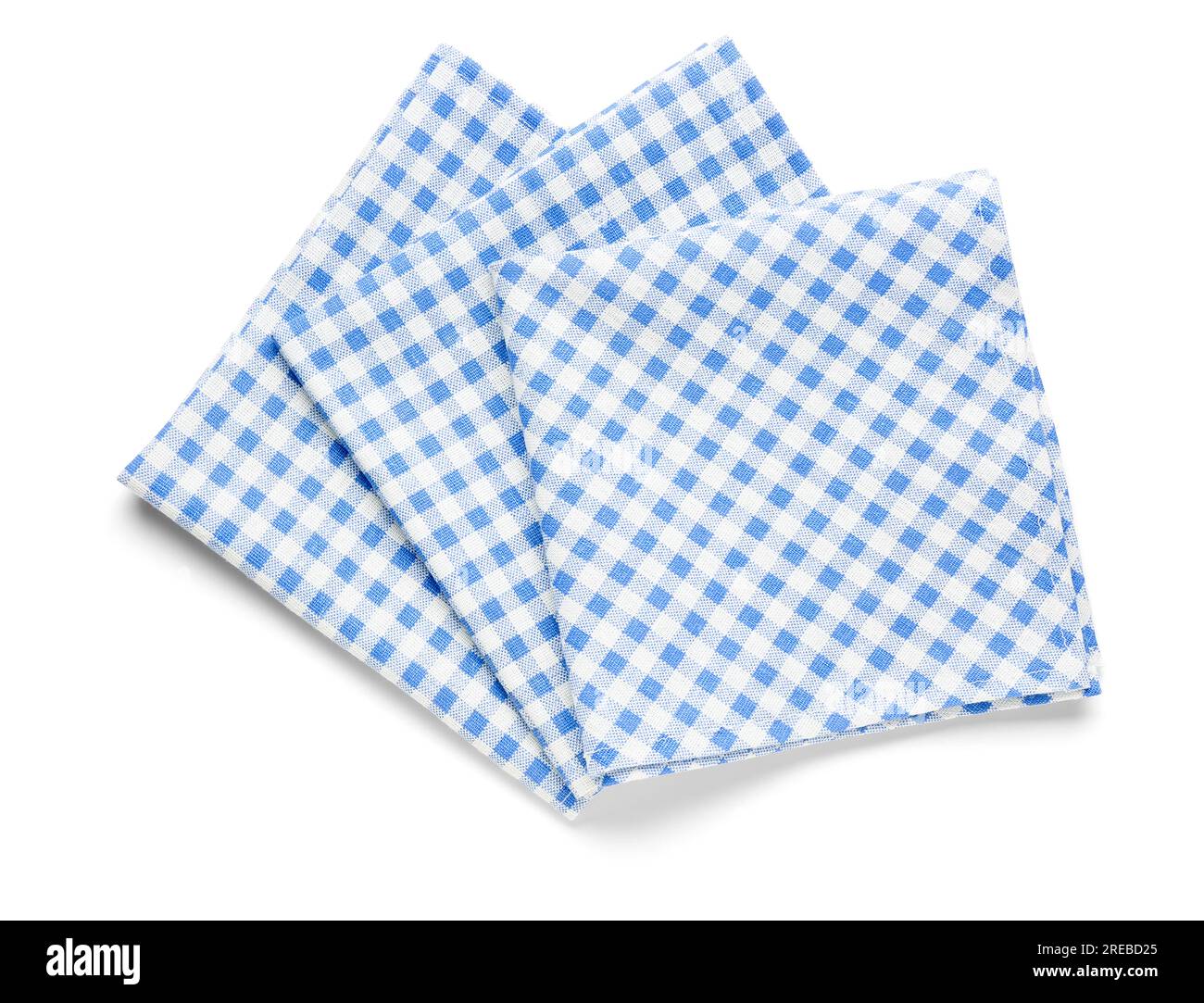 Set of clean napkins isolated on white background Stock Photo - Alamy
