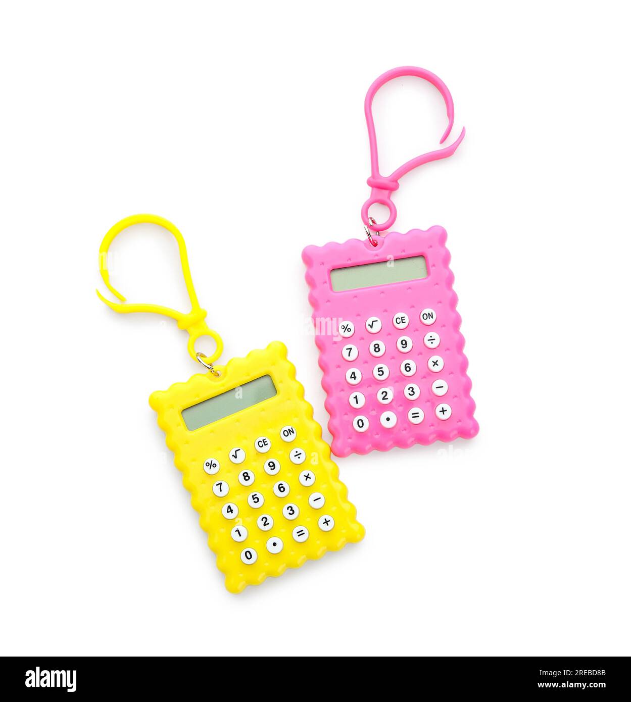 Cute pupil calculating calculator Cut Out Stock Images & Pictures - Alamy