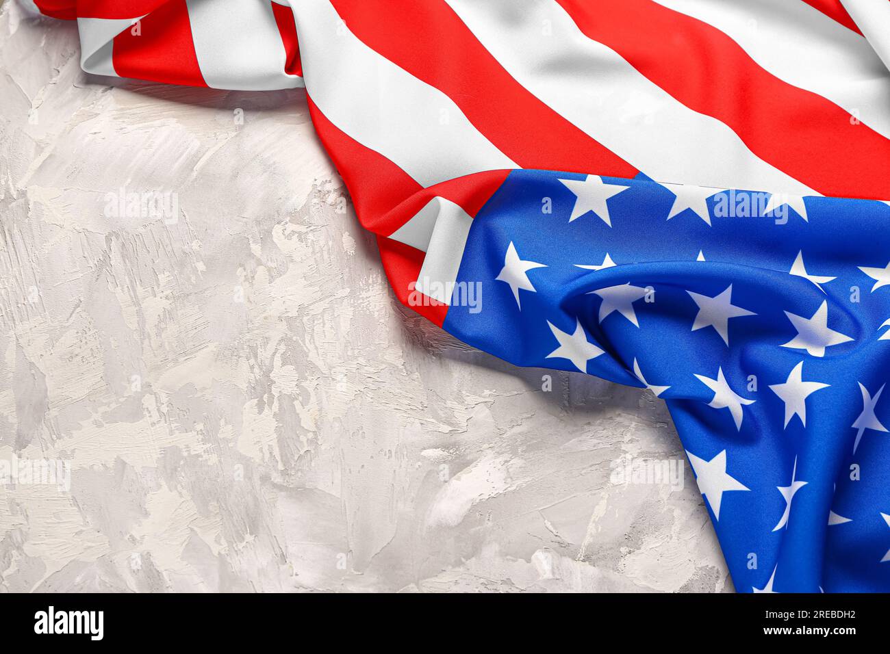 Flag of USA on grey background Stock Photo - Alamy