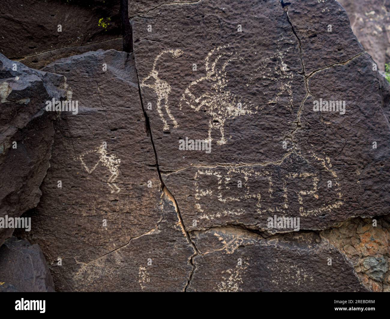 Ancient petroglyphs hi-res stock photography and images - Alamy