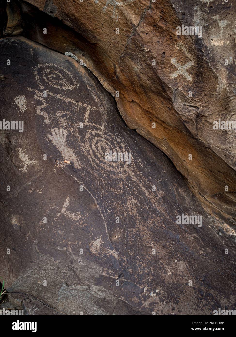 Ancient Petroglyphs near Santa Fe, NM Stock Photo - Alamy