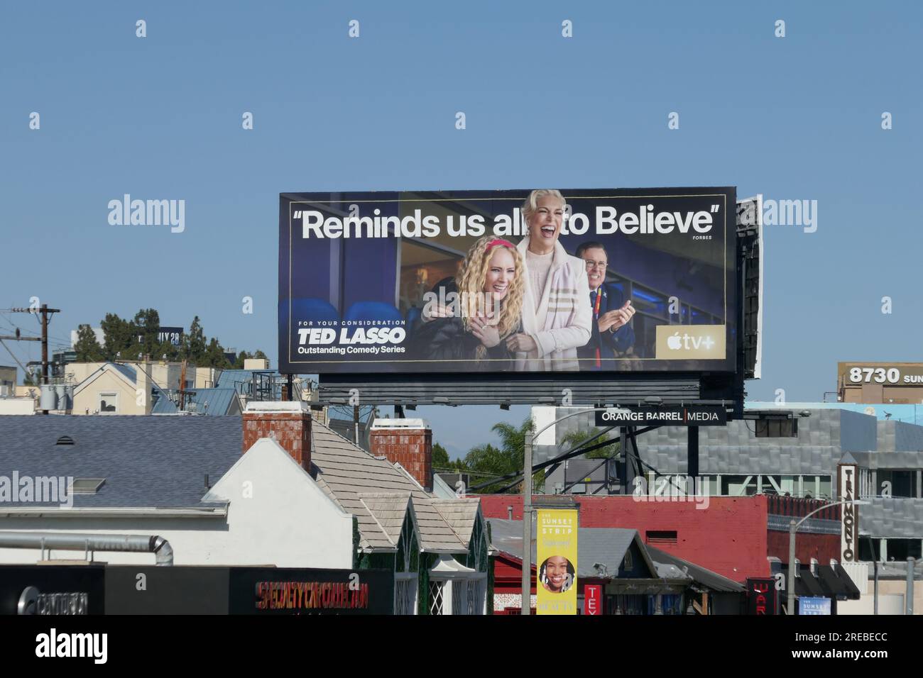 Los Angeles, California, USA 26th July 2023 Ted Lasso Billboard on ...