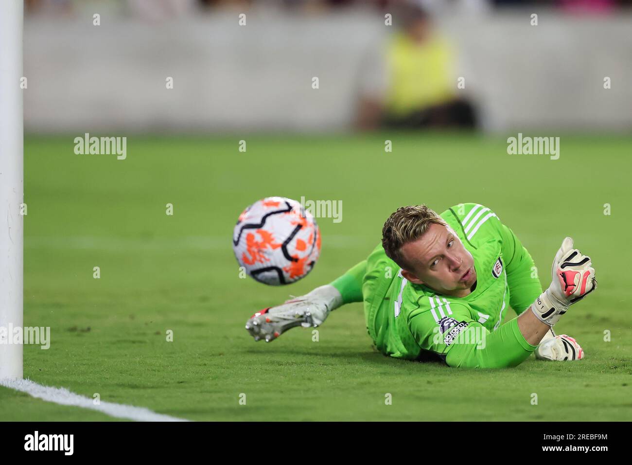 Orlando, Florida, USA. 26th July, 2023. Fulham goalkeeper BERND LENO ...
