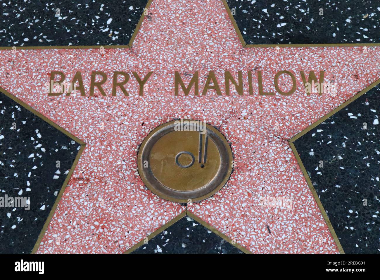 Hollywood, California: Star of BARRY MANILOW on Hollywood Walk of Fame ...