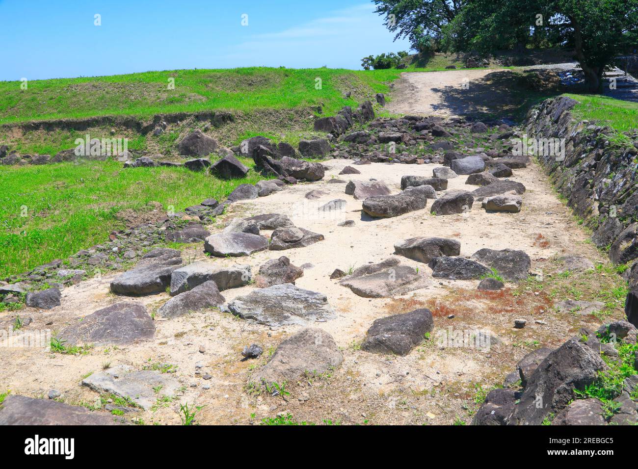 Ruins of Hara Castle Stock Photo - Alamy