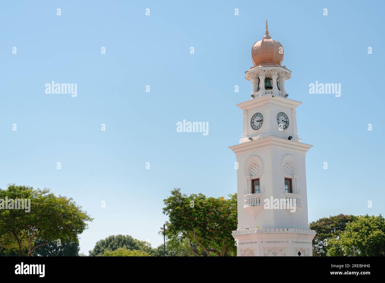 Georgetown Jubilee Clock Tower in Penang, Malaysia Stock Photo - Alamy