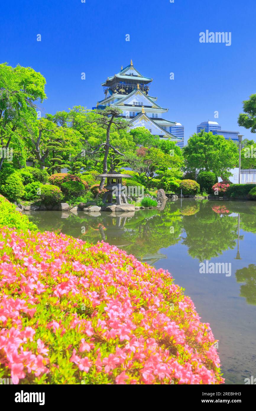 Osaka Castle in spring Stock Photo - Alamy